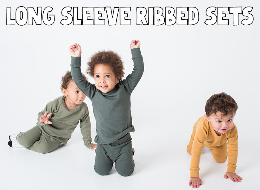 Long Sleeve Ribbed Sets – cribstar